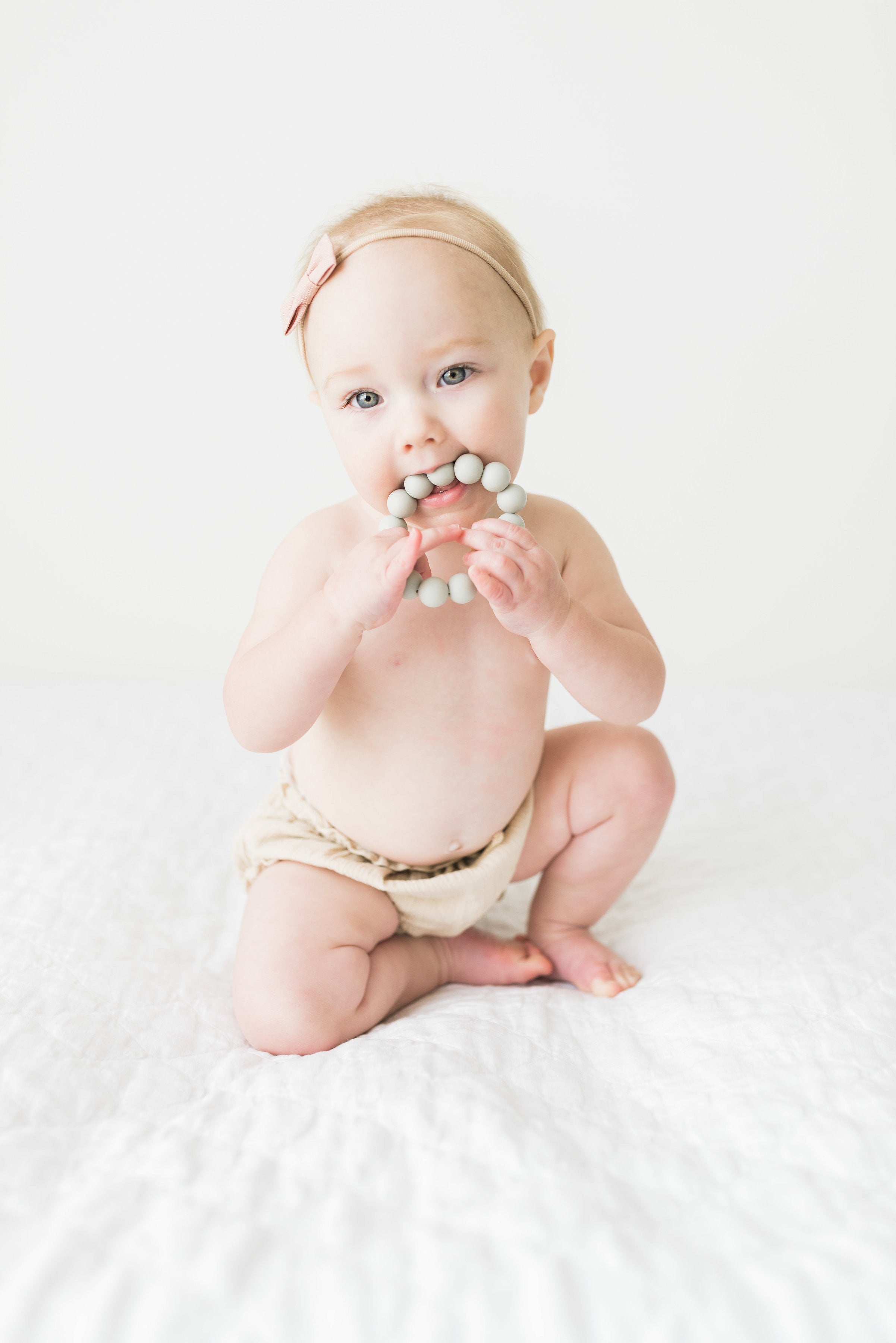 Forest Silicone + Wood Teether Ring – Chewable Charm