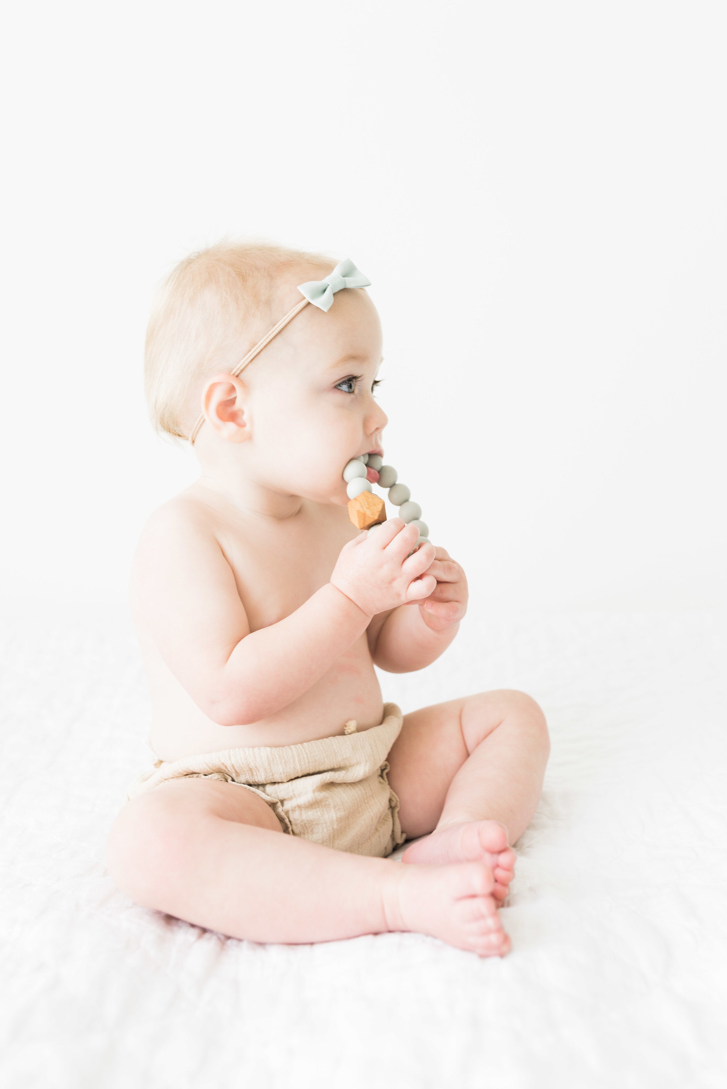 Forest Silicone + Wood Teether Ring – Chewable Charm