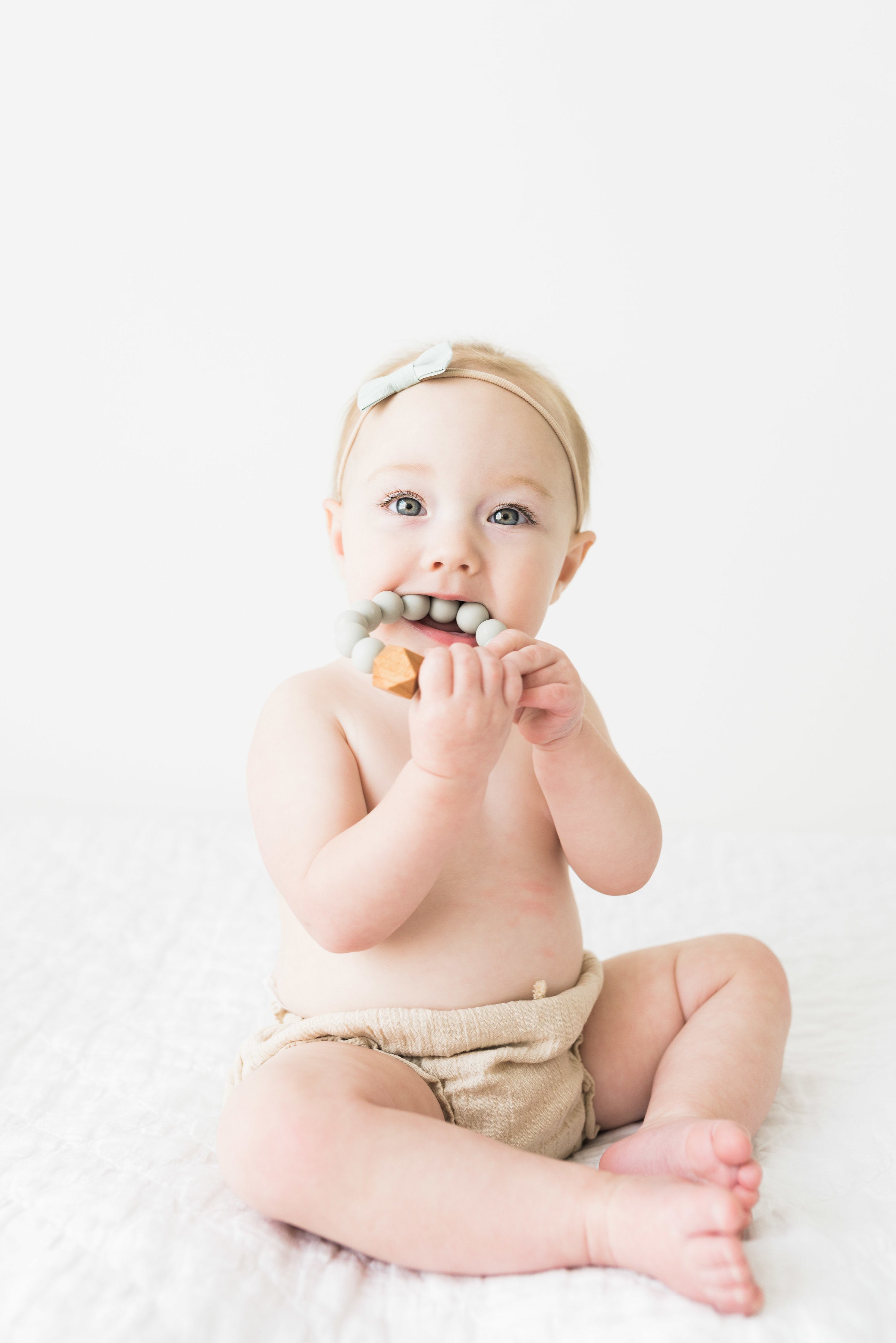 Forest Silicone + Wood Teether Ring – Chewable Charm