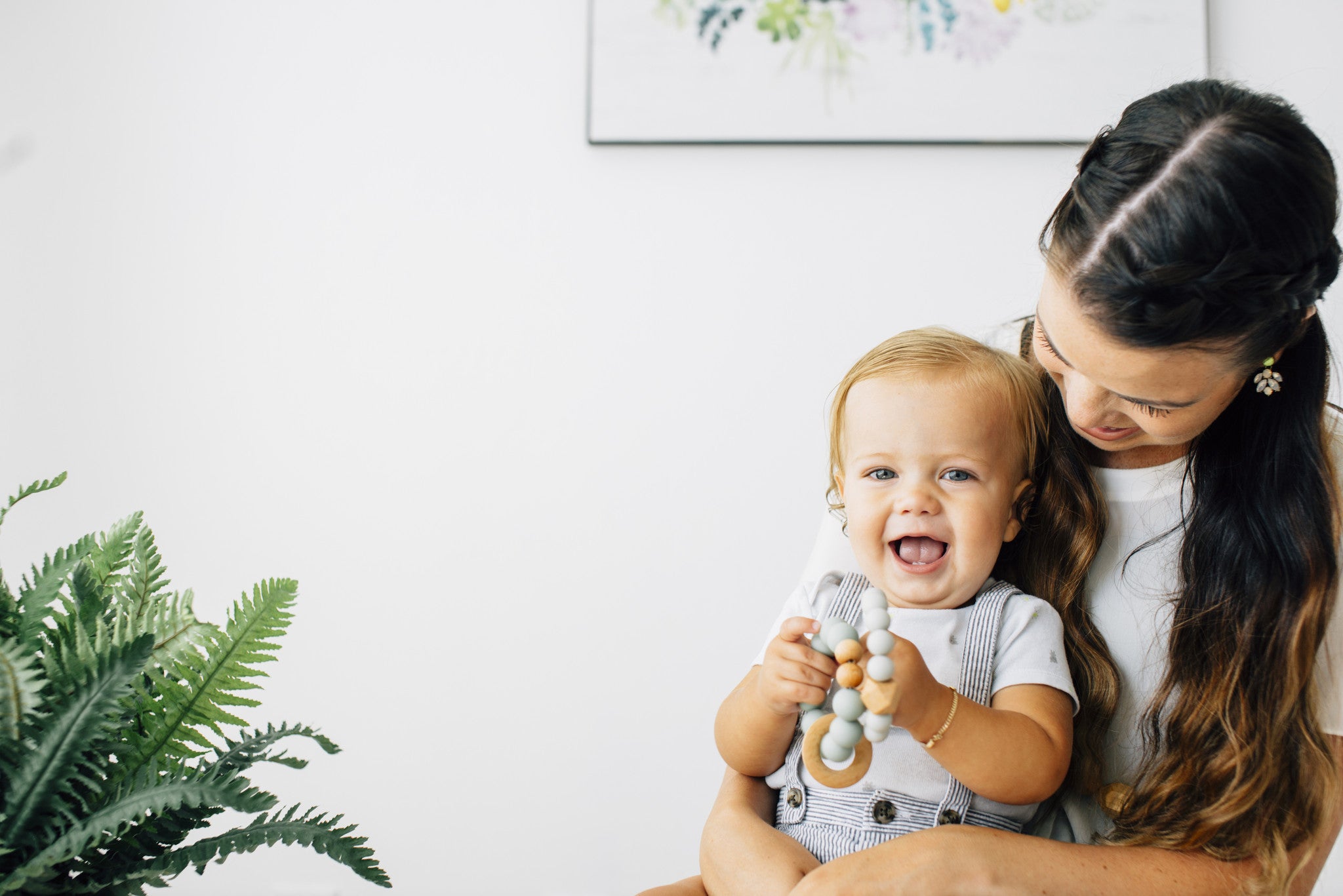 Forest Silicone + Wood Teether Ring – Chewable Charm